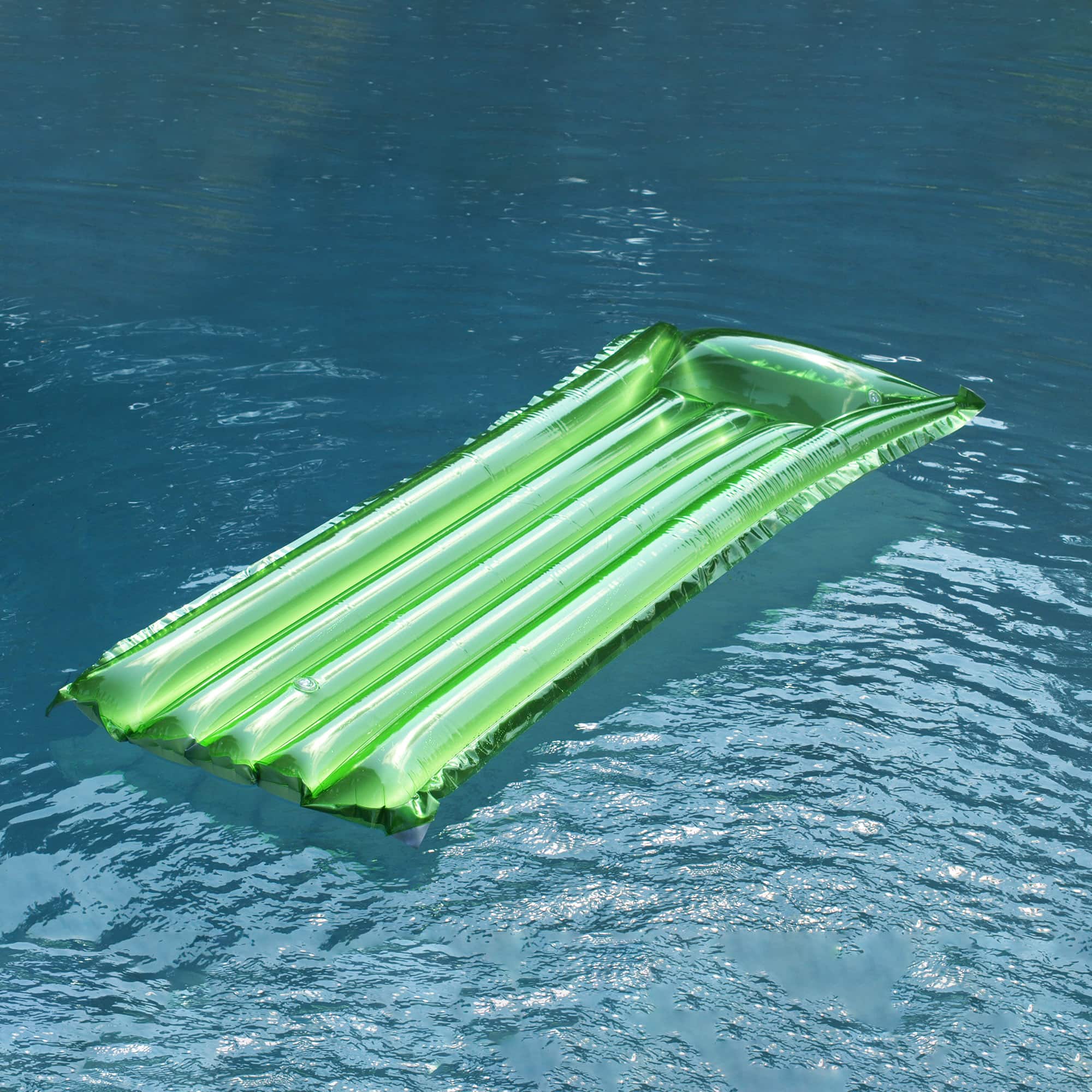 6ft. Inflatable Green Reflective Sun Tanner Pool Float | Michaels