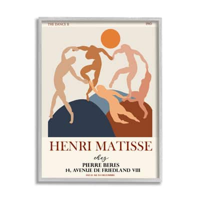 Stupell Industries Matisse Dancing Circle Terracotta Abstract Layered ...