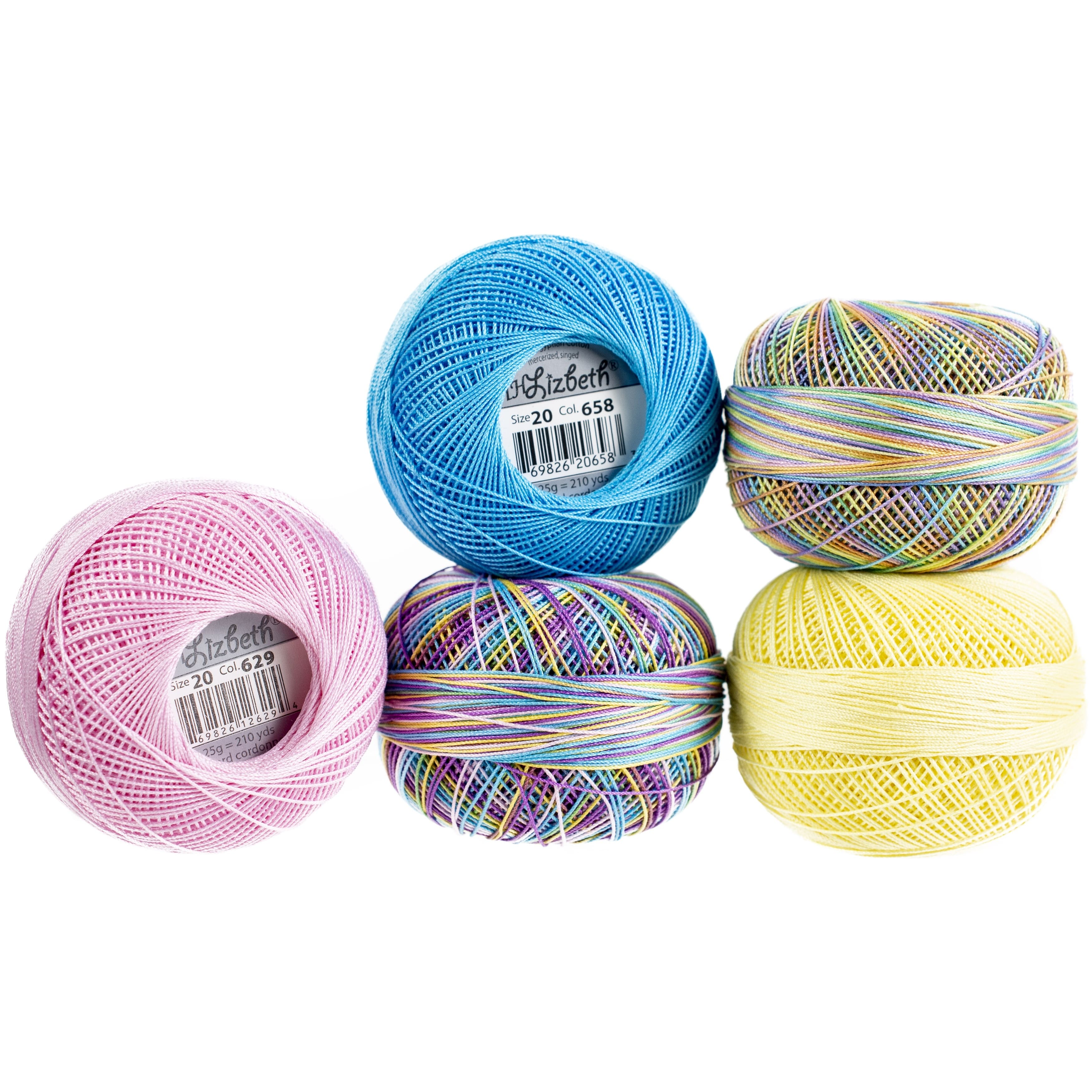 Handy Hands Lizbeth Spring Cordonnet Cotton Thread Pack, Size 20 ...