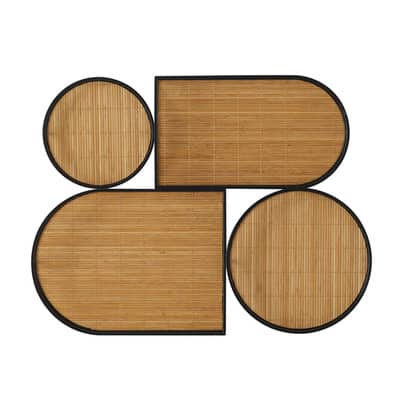 Brown Bamboo Modern Abstract Wall Decor, 28" x 3" x 21" | Michaels