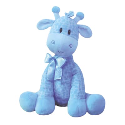 First and Main Blue Jingles Sitting Giraffe Plush Stuffed Animal | Michaels