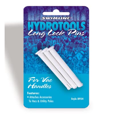 Swim Central 5.5" White Long Lock Pins for Poles & Vacuum Handles for ...