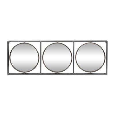 52" Gray Metal Modern Wall Mirror | Michaels