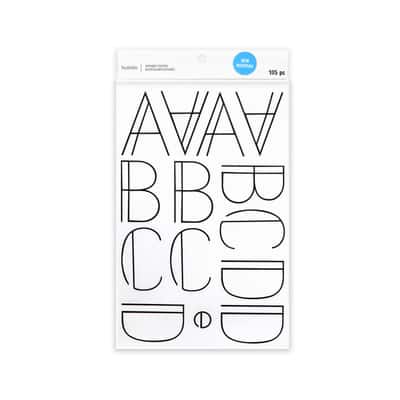 Black Lines Alphabet Stickers by Recollections™ | Michaels
