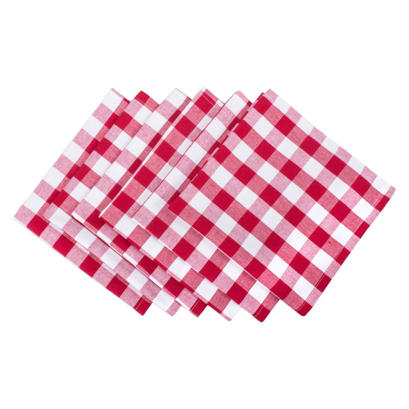 DII® Red & White Checkers Napkin, 6ct. | Michaels