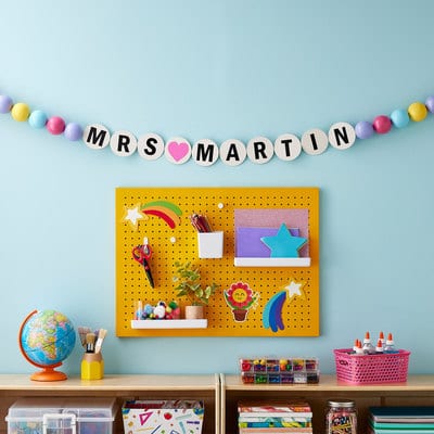Friendship Bracelet Teacher Name Garland | Projects | Michaels