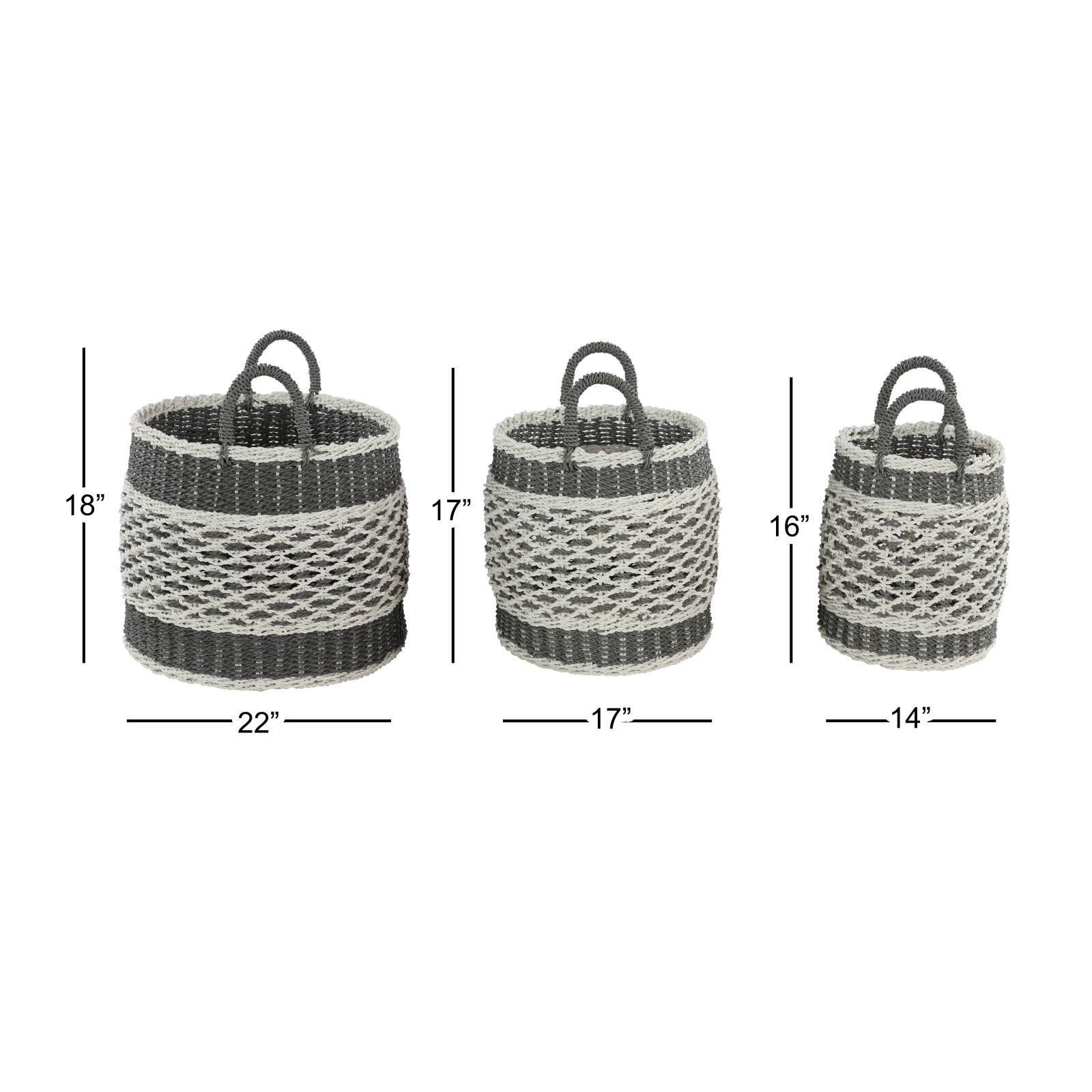 Gray Plastic Eclectic Storage Basket Set | Michaels