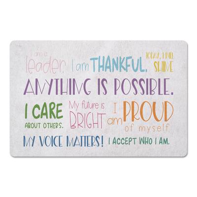 I Am Words 27" x 18" Floor Mat | Michaels
