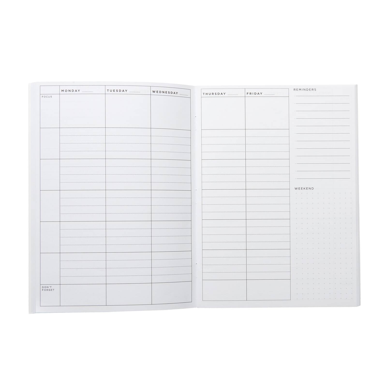 russell+hazel® Cream Mini Binder Loop Weekly Planner Insert | Michaels
