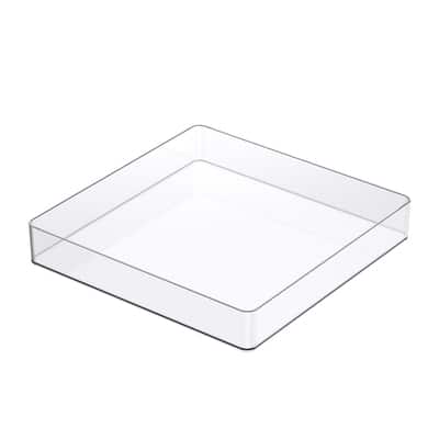 12" x 12" Clear Stackable Storage Tray by Simply Tidy™ | Michaels