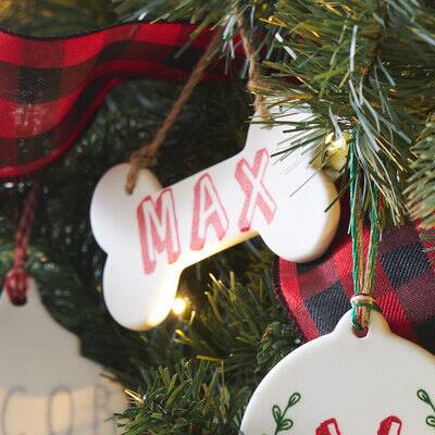 Silkscreen Dog Bone Ceramic Ornament | Projects | Michaels