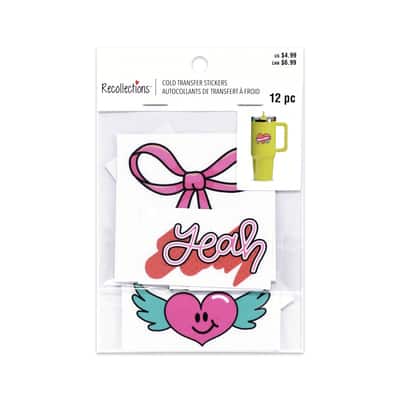 Pink Good Vibes Cold Transfer Stickers by Recollections™ | Michaels