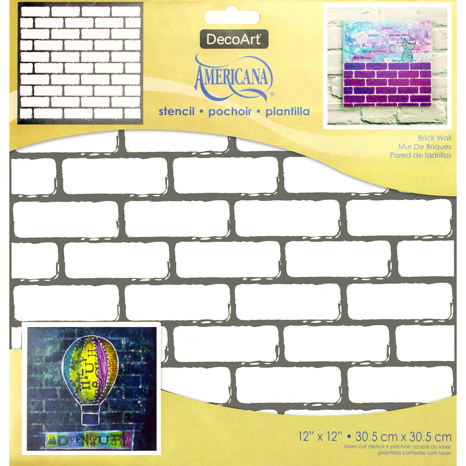 Large Brick Wall Stencil – Wall Design Ideas