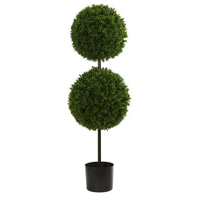 3.5ft. Potted Boxwood Double Ball Topiary Tree | Michaels
