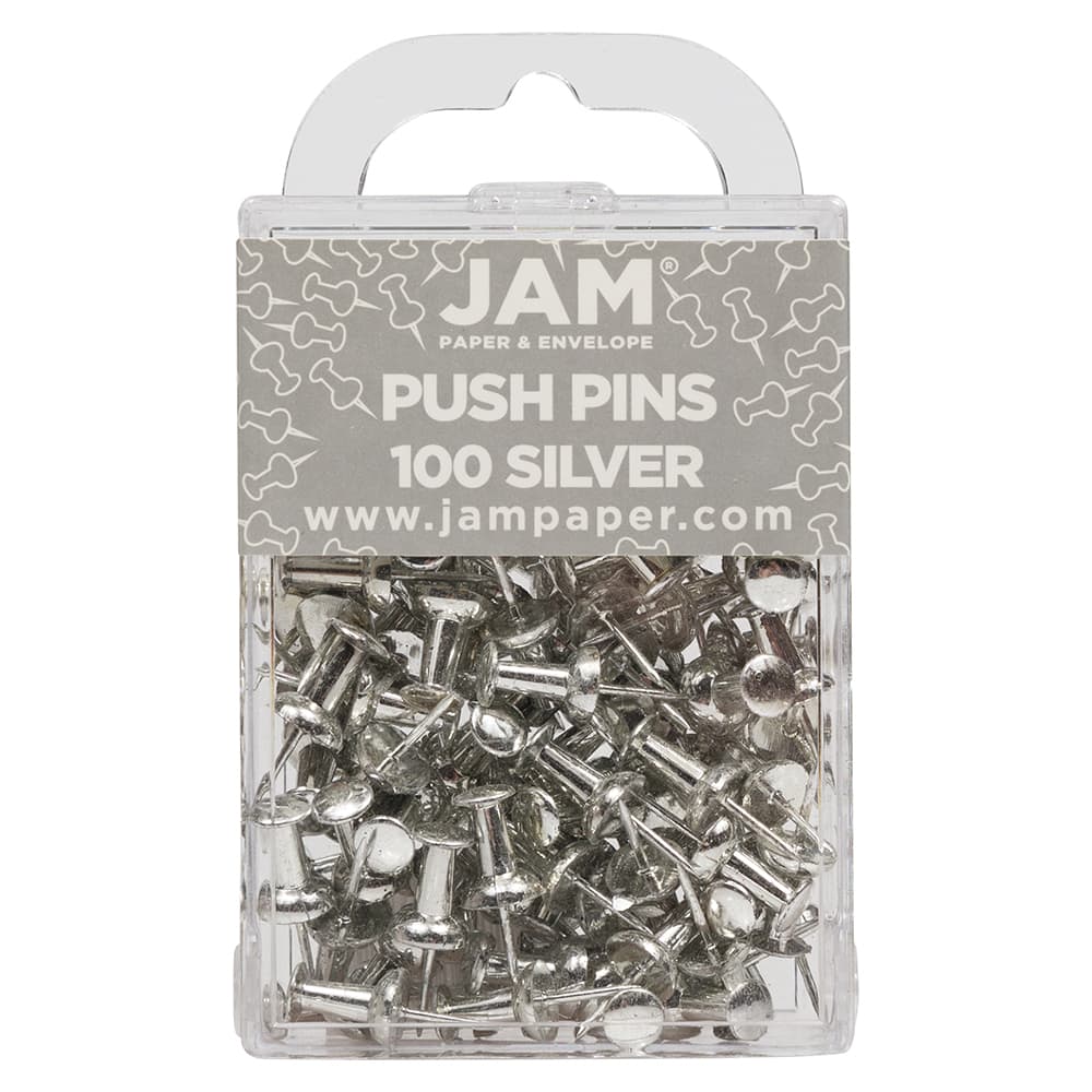 JAM Paper Colorful Standard Push Pins, 100ct. | Michaels