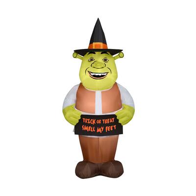 6.5ft. Airblown® Inflatable Universal Halloween Shrek with Boo Banner ...
