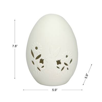7.75" Bunny Egg DIY LED Ceramic Tabletop Décor by Make Market® | Michaels