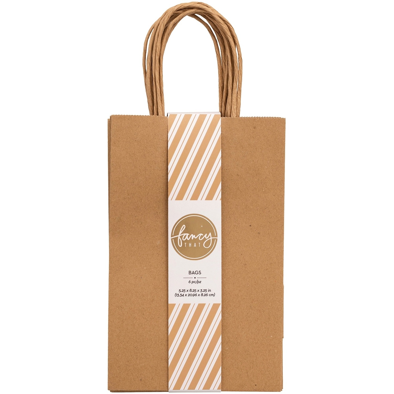 American Crafts™ Fancy That Small Kraft Gift Bags, 6ct. | Michaels