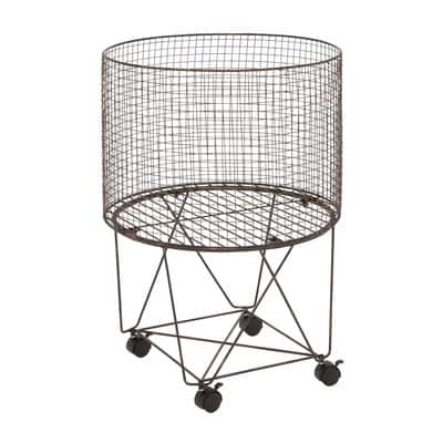 Bronze Farmhouse Metal Storage Cart | Michaels
