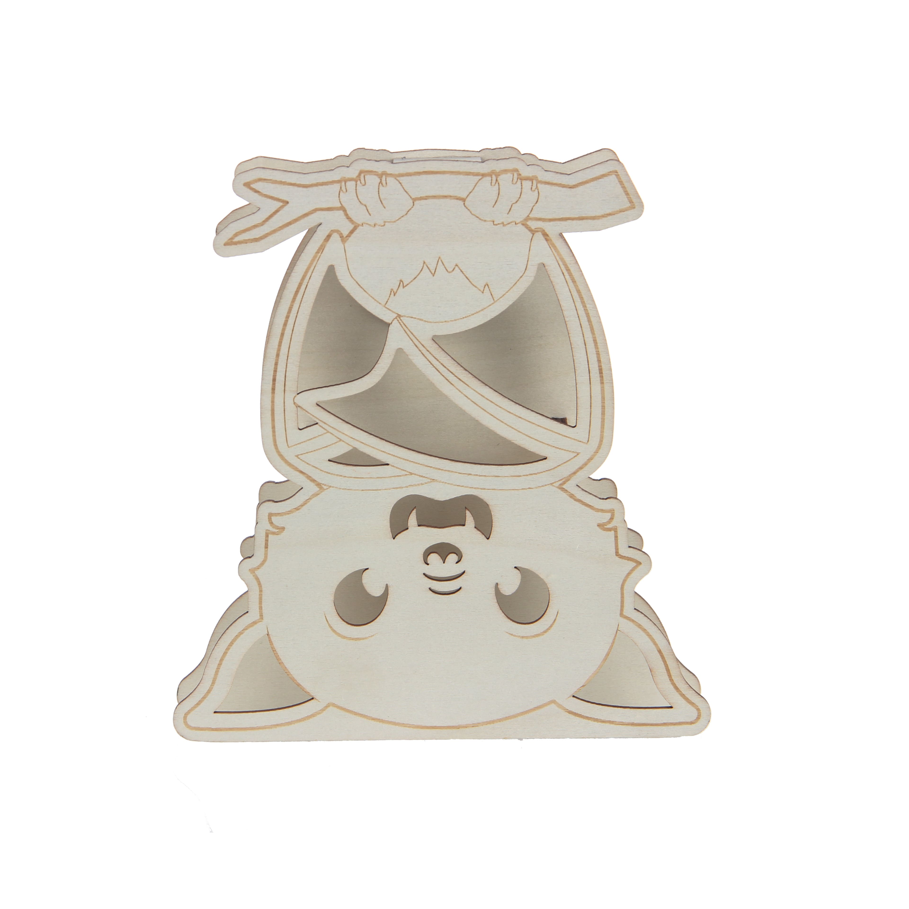 6.5" Upside Down Bat DIY LED Plywood Décor by Make Market®