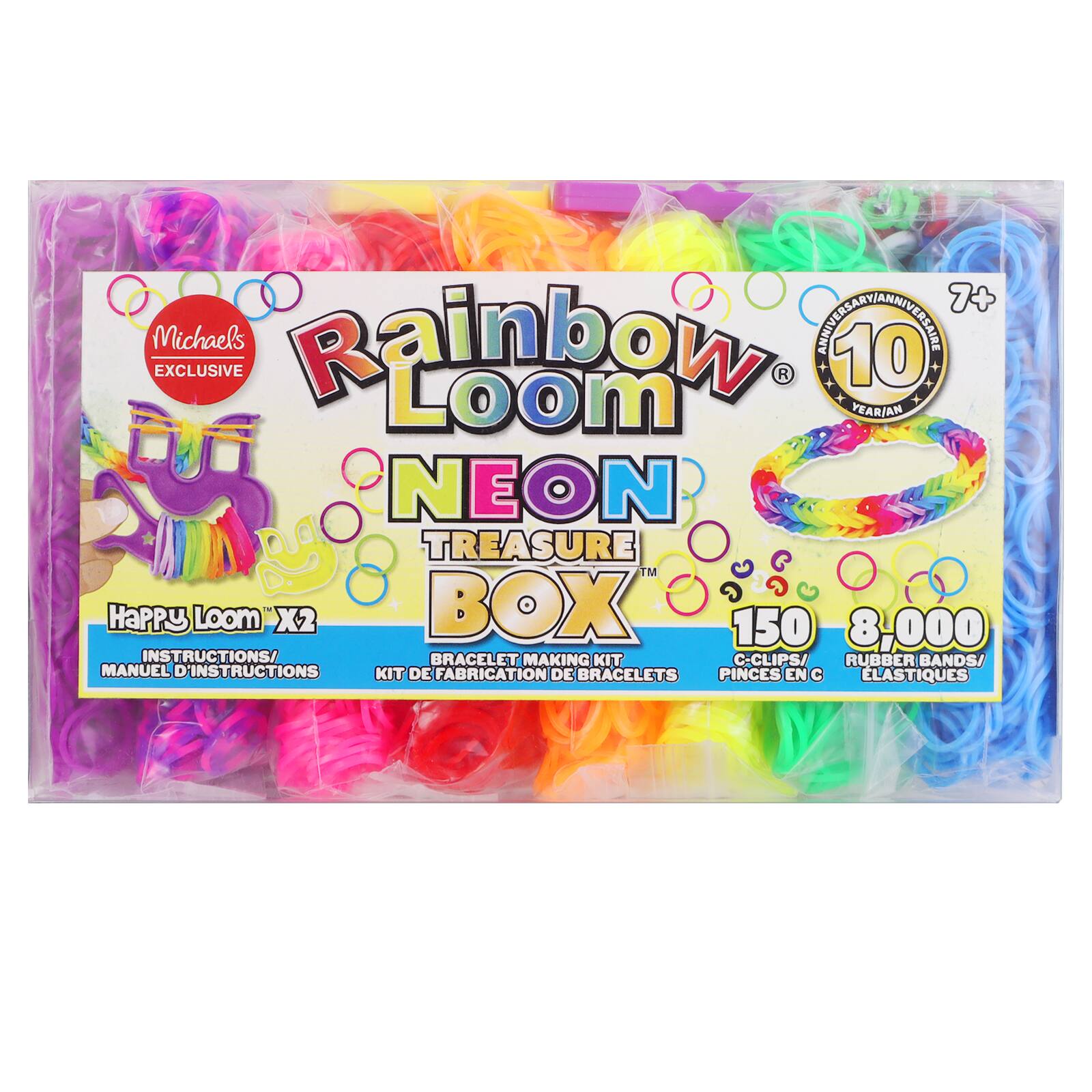 Rainbow Loom® Neon Treasure Box™ Bracelet Making Kit | Jewelry Looms | Michaels