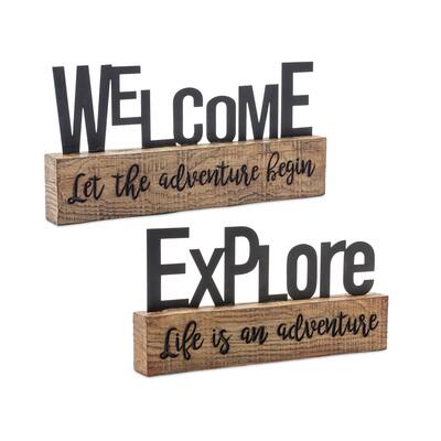 Explore & Welcome Sign Set | Michaels