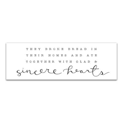 Sincere Hearts 12" x 36" Canvas Wall Art | Michaels