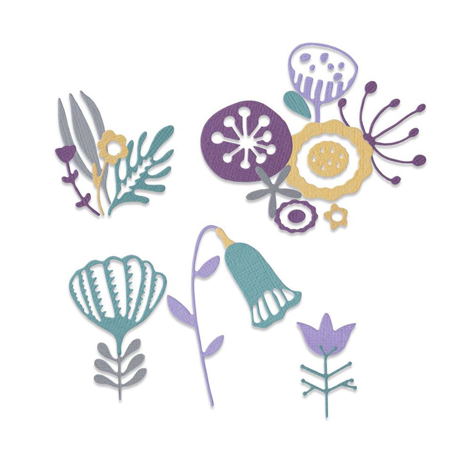 Sizzix® Thinlits® Folk Florals Die Set by Jenna Rushforth® | Michaels