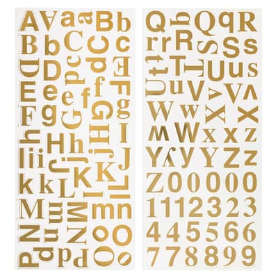 Gold Foil Alphabet Stickers by Recollections™ | Michaels
