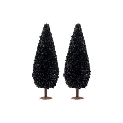 Black Glitter Trees Mini Decorations by Ashland® | Michaels