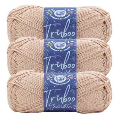 3 Pack Lion Brand® Truboo Sparkle Yarn | Michaels