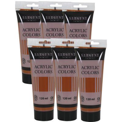 Sargent Art® Acrylic Paint, 120 mL, 6ct., Color: Raw Sienna | Michaels