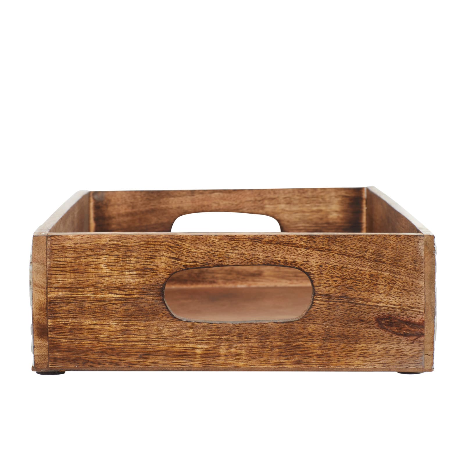 Brown Mango Wood Traditional Tray Set | Tables & Trays | Michaels