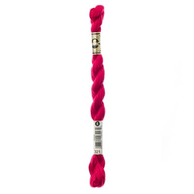 DMC® Pearl Cotton Floss, Color: 321 Red | Michaels