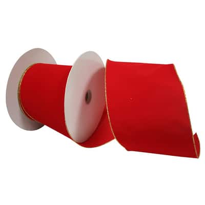JAM Paper 6" Velvet Wired Ribbon | Michaels