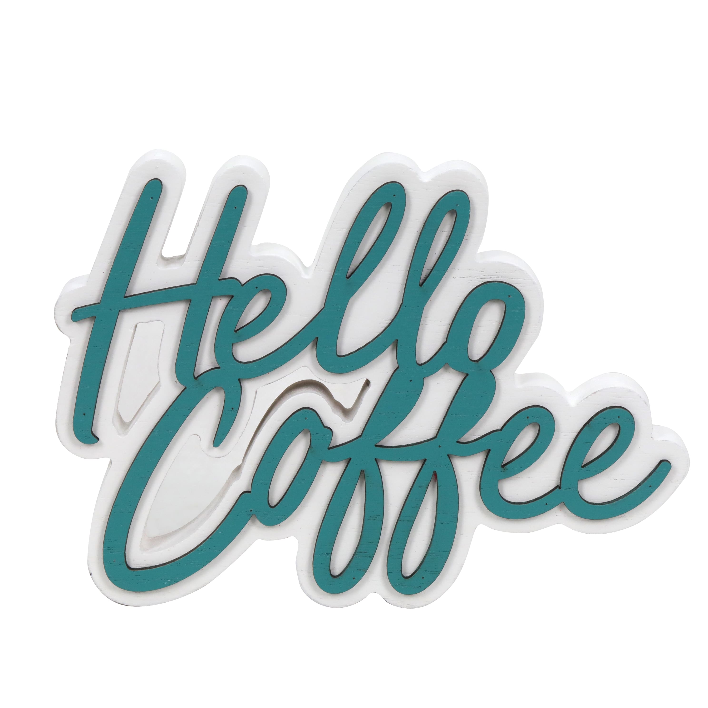 9.5" Hello Coffee Tabletop Sign by Ashland® | Michaels
