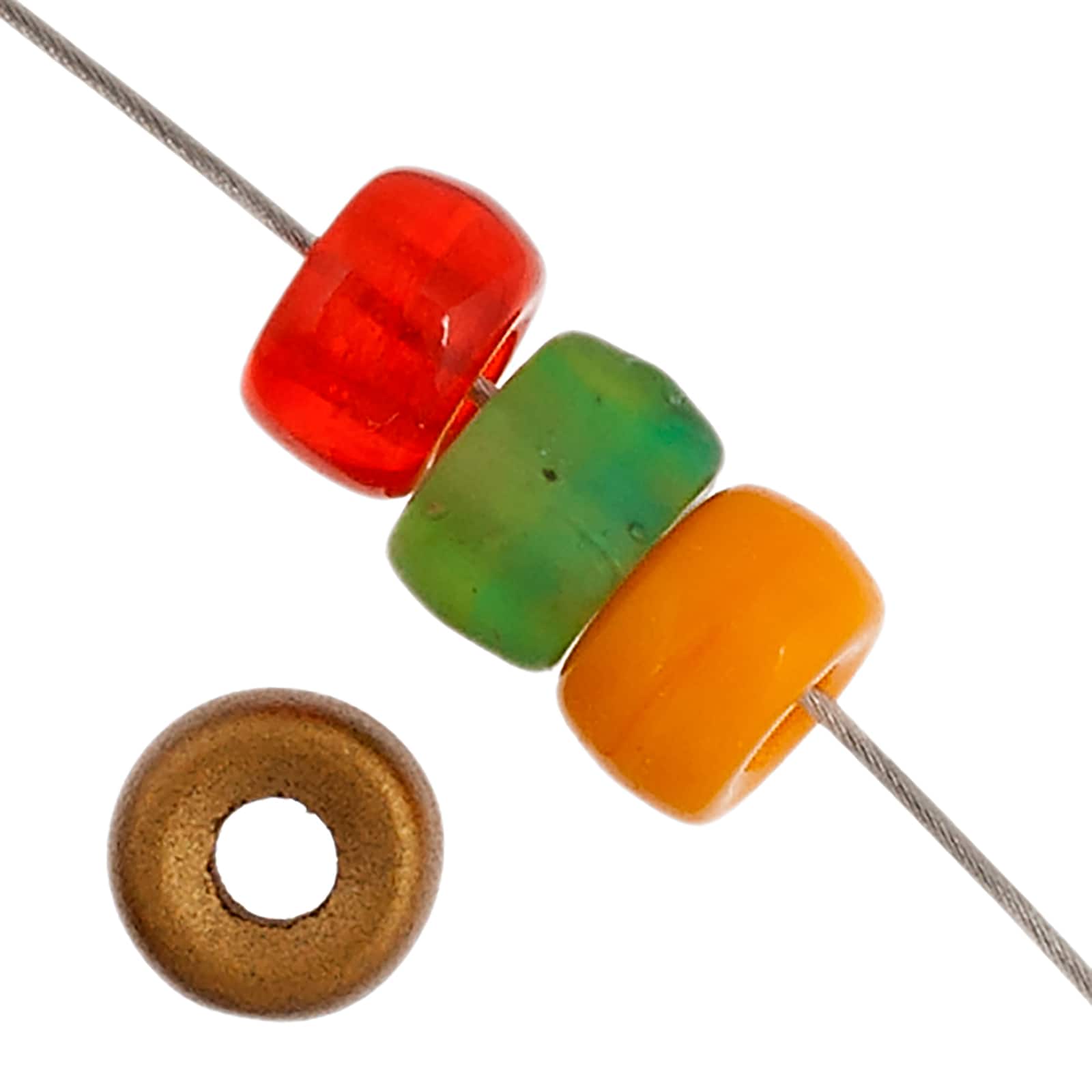 John Bead 6mm Assorted Opaque Czech Glass Mini Crow Beads, 500ct ...