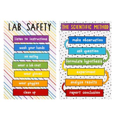 Lab Safety Posters, 2ct. by B2C™ | Michaels