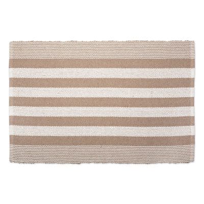 DII® Stone Cabana Stripe Recycled Yarn Rug, 2ft. x 3ft. | Michaels