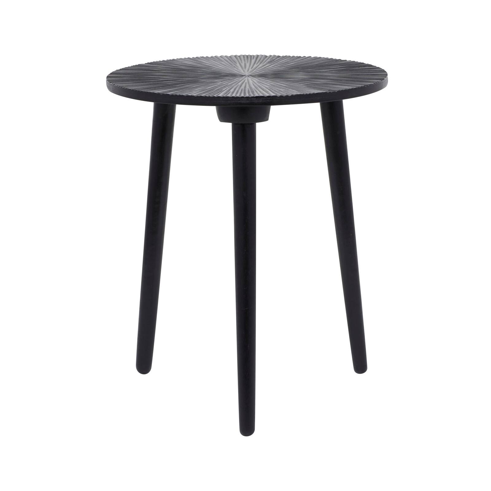 Black Mango Wood Contemporary Accent Table, 21" x 17" x 17" | Michaels