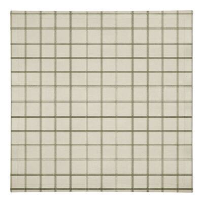 Green & Cream Check Cotton Twill Napkin | Michaels