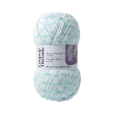 Skinny Chenille™ Multi Yarn by Loops & Threads® | Michaels