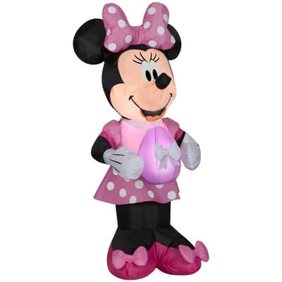 3.5ft. Airblown® Inflatable Easter Minnie Mouse | Michaels