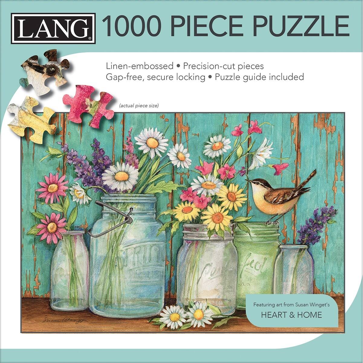 Lang Mason Flowers 1000 Piece Jigsaw Puzzle | Michaels
