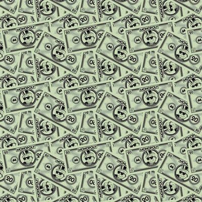 Monopoly 20 Dollars Precut Cotton Fabric | Michaels