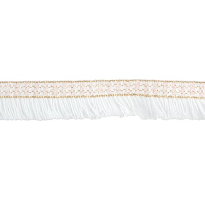 1" Pink, White & Gold Fringe Trim by Celebrate It® | Michaels