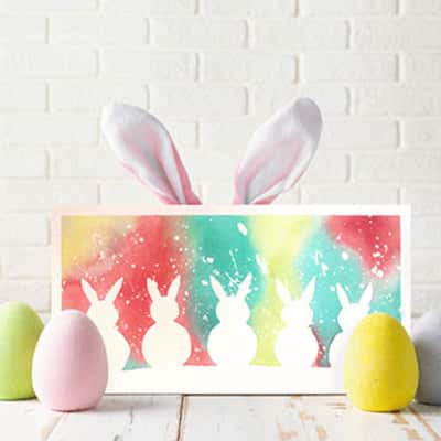 Watercolor Bunny Card | Projects | Michaels