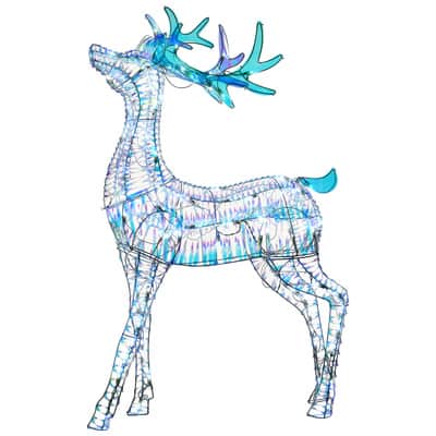 48" Iridescent Deer with Cool White LED Lights | Michaels