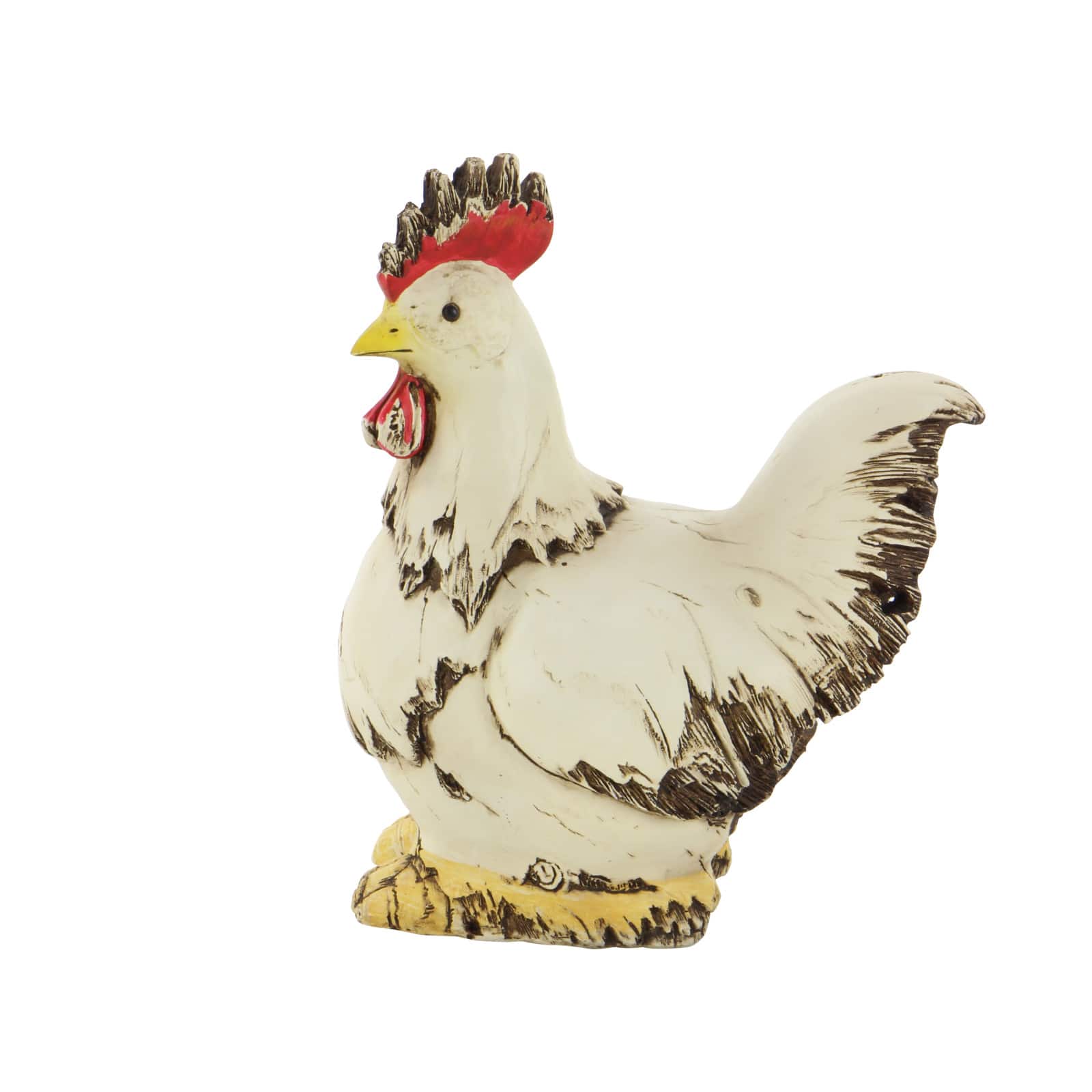 12" White Stone Rooster Garden Sculpture | Michaels