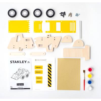Red Toolbox Stanley Jr Build Your Own Front Loader Kit | Michaels